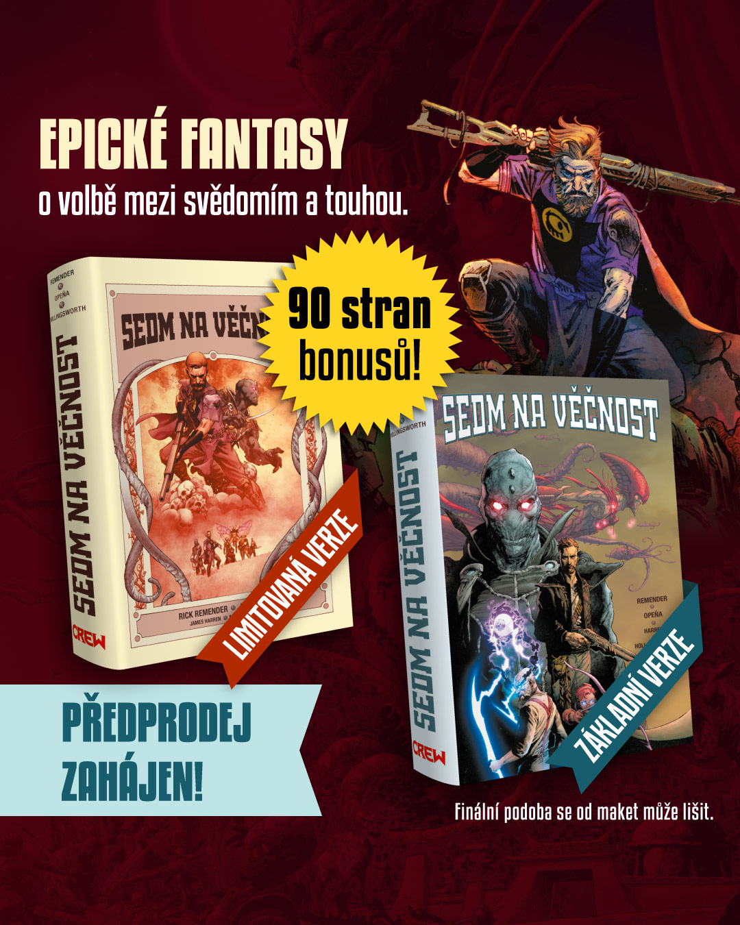 Temná fantasy Sedm na věčnost vyjde v běžné a limitované verzi! 🌑 — CREW